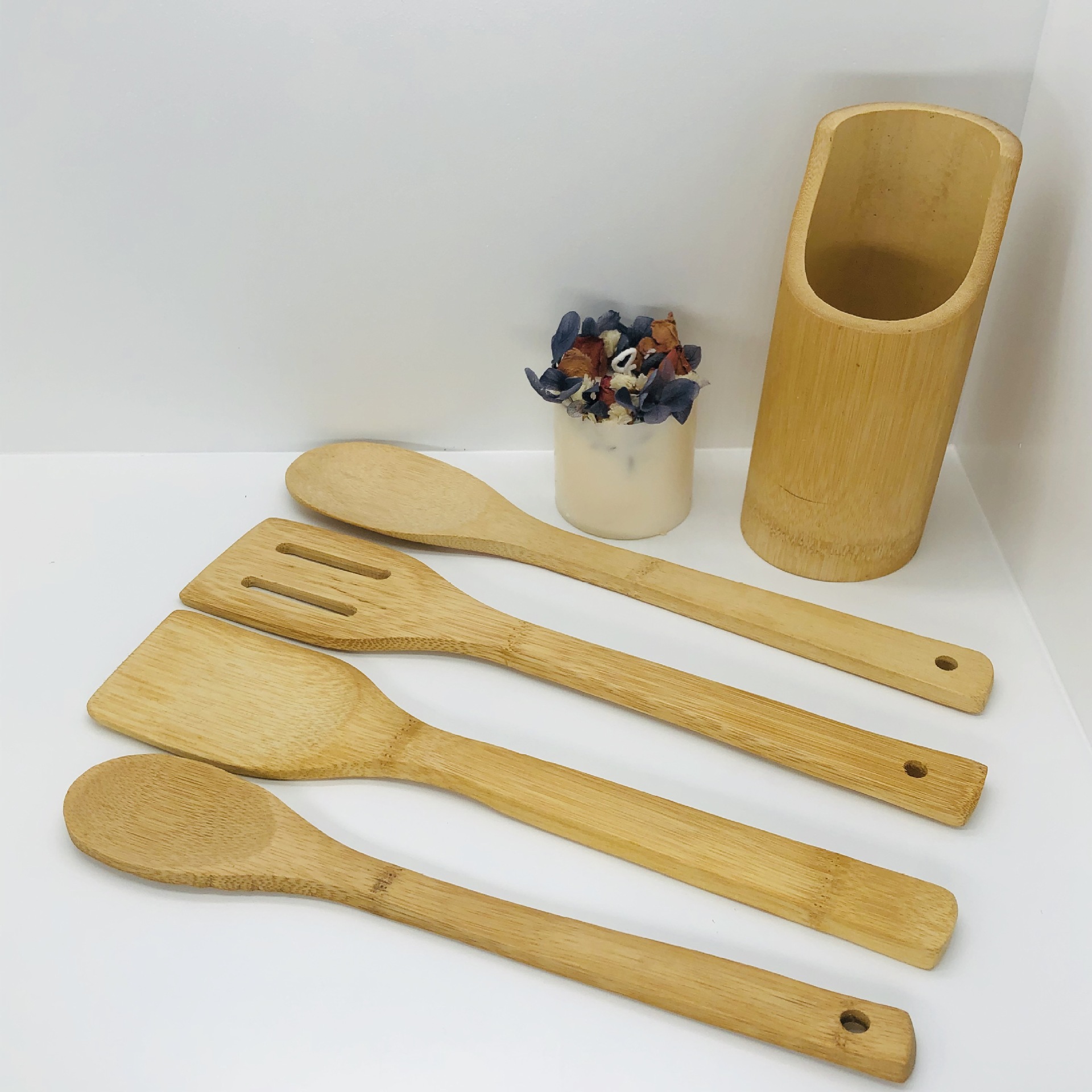 kitchen supplies bamboo pipe tableware bamboo shovel set wholesale ...