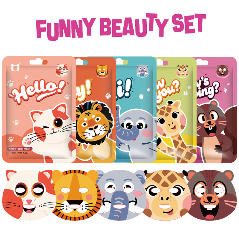 amazon cross-border cartoon animal mask wholesale all in english animal ...